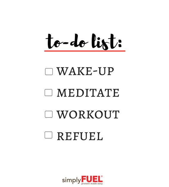 To-do list for good health. – simplyFUEL